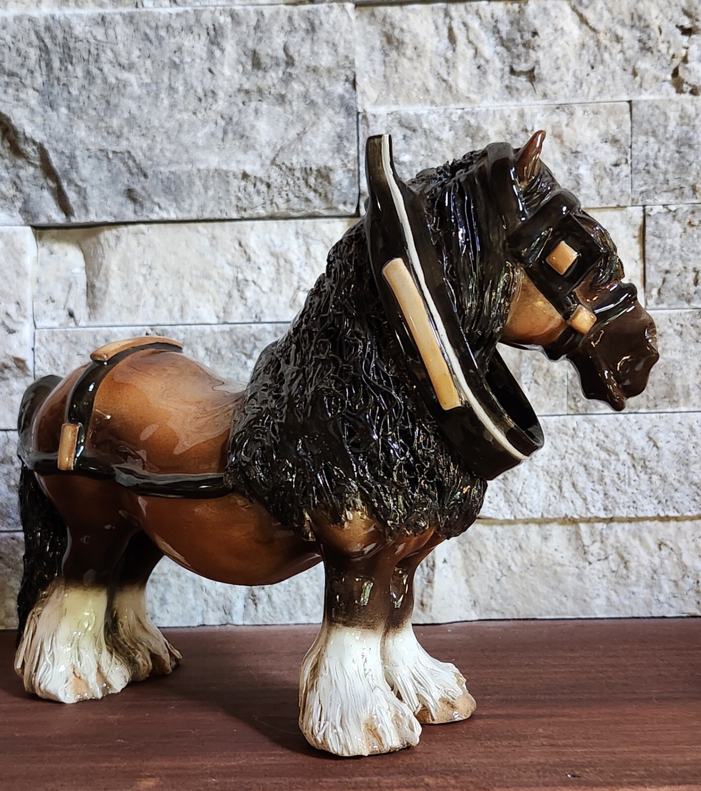 Cheval Ceramic Spaghetti Horse with a Complete Harness in Excellent ...