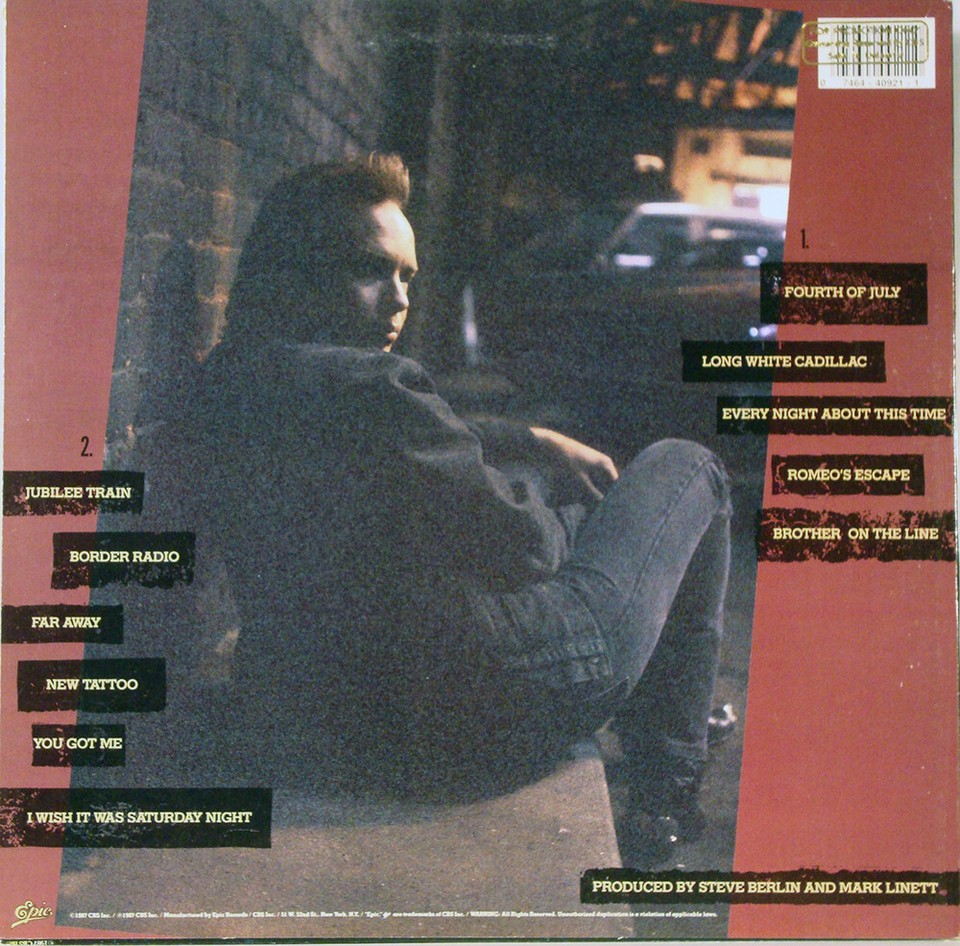 DAVE ALVIN Romeo’s Escape PROMO Copy 1987 LP THE BLASTERS | eBay