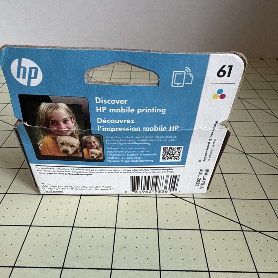 HP 61 Tri-Color Printer Ink Cartridge Genuine Original New Sealed | eBay