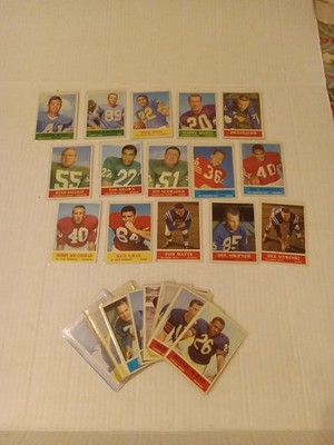 1964 Philadelphia Football Card Lot Of 26 Cards G-VG Condition | eBay