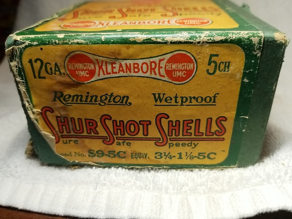 Vintage Remington Shur Shot Shells 12 Ga EMPTY BOX | eBay