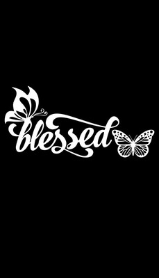 Blessed Butterfly Vinyl Decal, Bumper Sticker, Christian, car, SUV Van ...