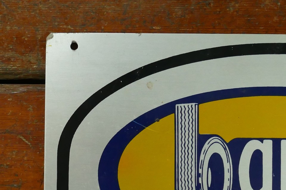 Vintage Original BANDAG TIRES Retread Double Sided Hanging Advertising ...