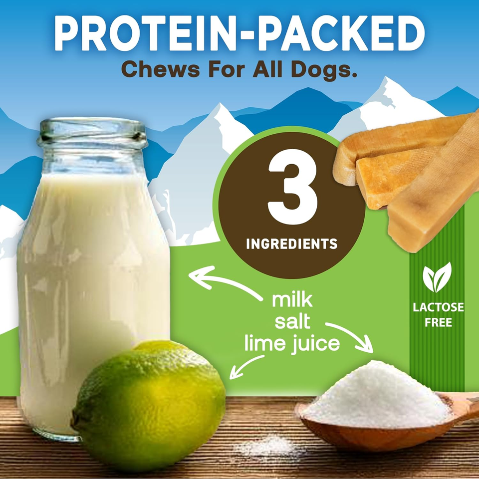 Ecokind Premium Gold Yak Cheese Himalayan Dog Chews, Dog Treats Large ...