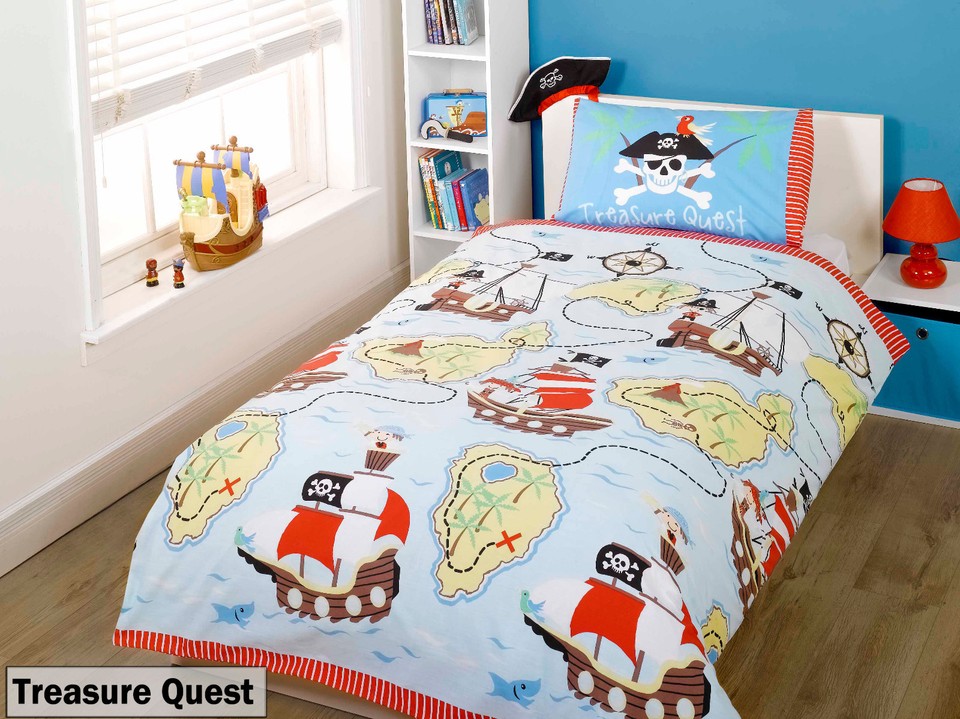 Kids Childrens Boys & Girls Single Bed Character Duvet Quilt Cover ...