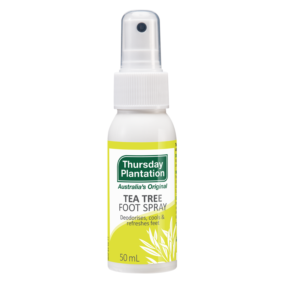 2 x Thursday Plantation Tea Tree Foot Spray 50ml Neutralises odours ...