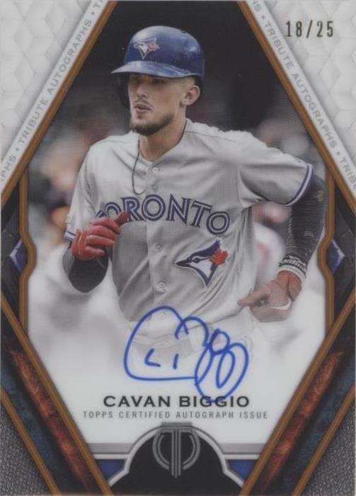 2021 Topps Tribute - Tribute Autographs Cavan Biggio #TA-CBI Orange /25 ...