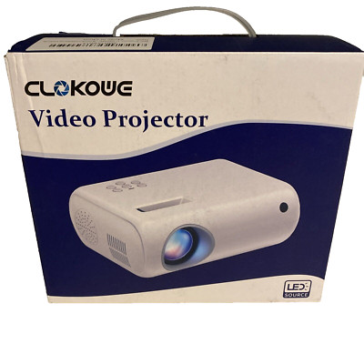 Clokowe M8 White Corded Electric Remote Control LED Mini Video ...