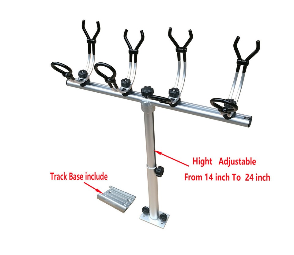 Brocraft Crappie rod holder with Telescopic T-bar/ Crappie fishing rod ...
