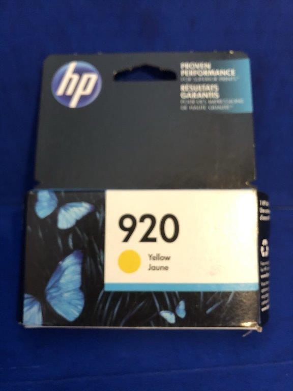 (Lot 3) CH636AN HP 920 Yellow Ink OJ 6000 6500 6500A 7000 7500 7500A ...
