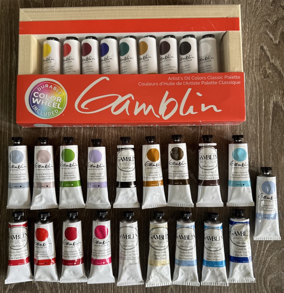 Gamblin Artists Oil Color Paints! Lot Of 28! 37ml. 1.25oz 3 Doubles ...