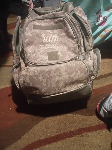 Vintage 100% American Soldier National Guard Camo Backpack | eBay