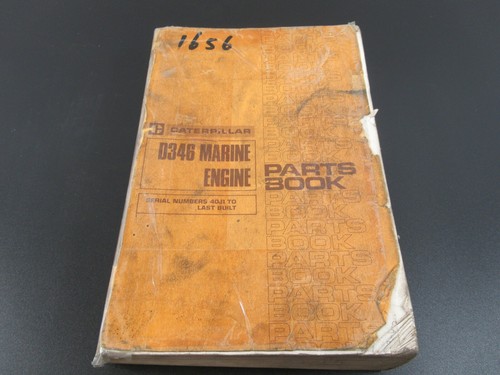 Caterpillar D346 Marine Engine Oct 1978 40J1 Form UEG0045S Parts Manual ...