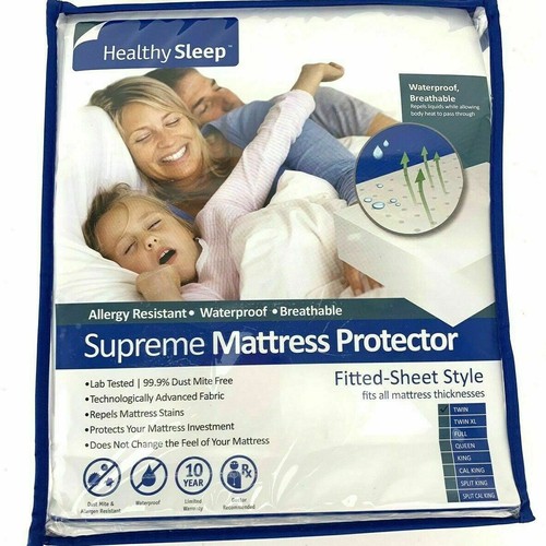 Healthy Sleep Supreme Mattress Protector Fitted Sheet Style Twin size ...