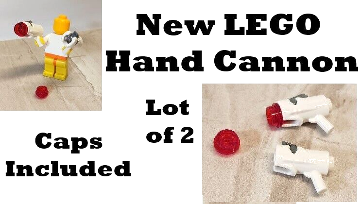 New LEGO Cannon Handheld Shooting Thick Pistol Caps Included Lot of 2 ...