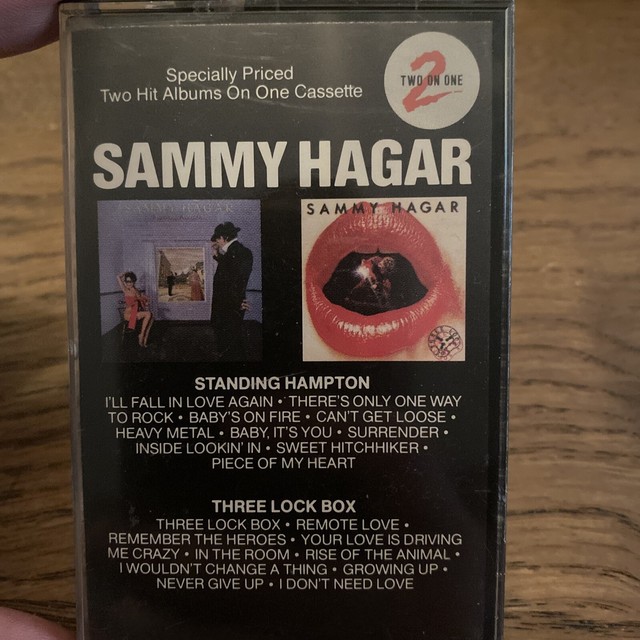Sammy Hagar *Standing Hampton *Three Lock Box *cassette tape *NM ...