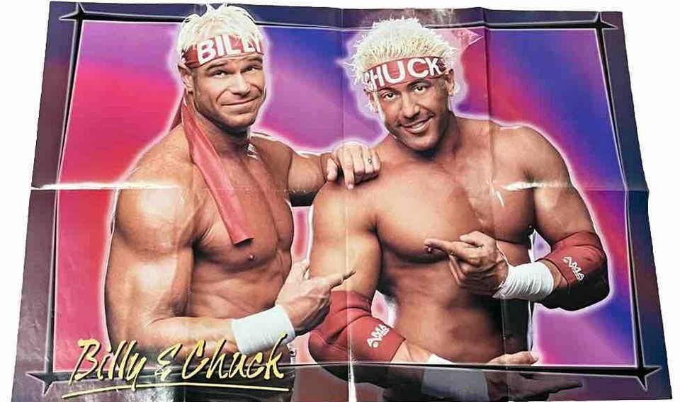 WWE The Rock The Final Boss and Billy & Chuck 21.5 x 32 Double sided ...