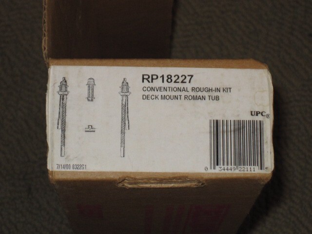 Delta RP18227 Conventional Rough in Deck Mount for Roman Tub for sale ...