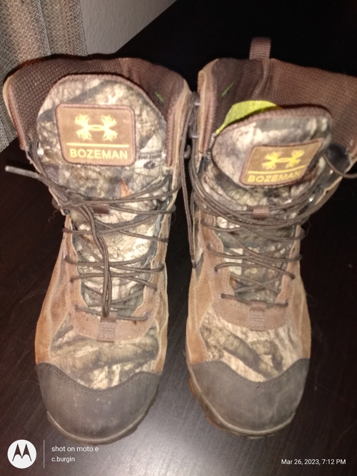 BOZEMAN Camo boots 9.5 - Gem