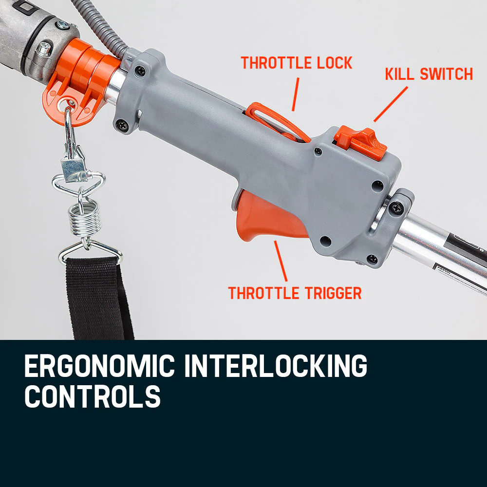 MTM 62CC Pole Chainsaw Saw Petrol Chain Tree Pruner Extended Extension ...