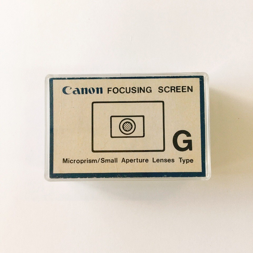MINT Canon Focusing Screen L For F-1 Type G Microprism+ English ...