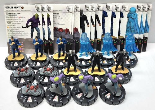 HEROCLIX SPIDER-VERSE 15 COUNT EXPENDABLE GOON LOT 3 EACH GOBLIN ARMY ...
