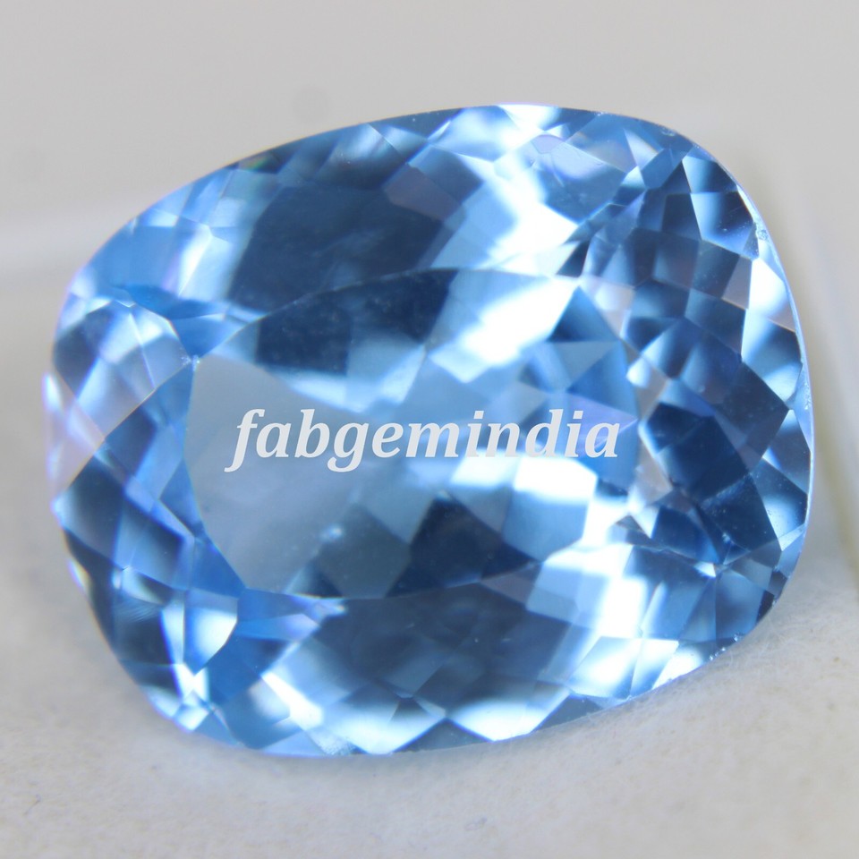 10+ Ct Certified Natural Jeremejevite Brilliant Cut Cushion Loose ...