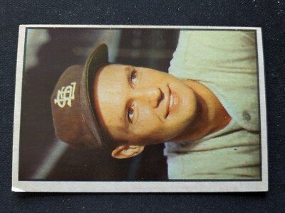 1953 Bowman Color Baseball Card # 56 Bob Cain - St. Louis Browns (VG/EX ...