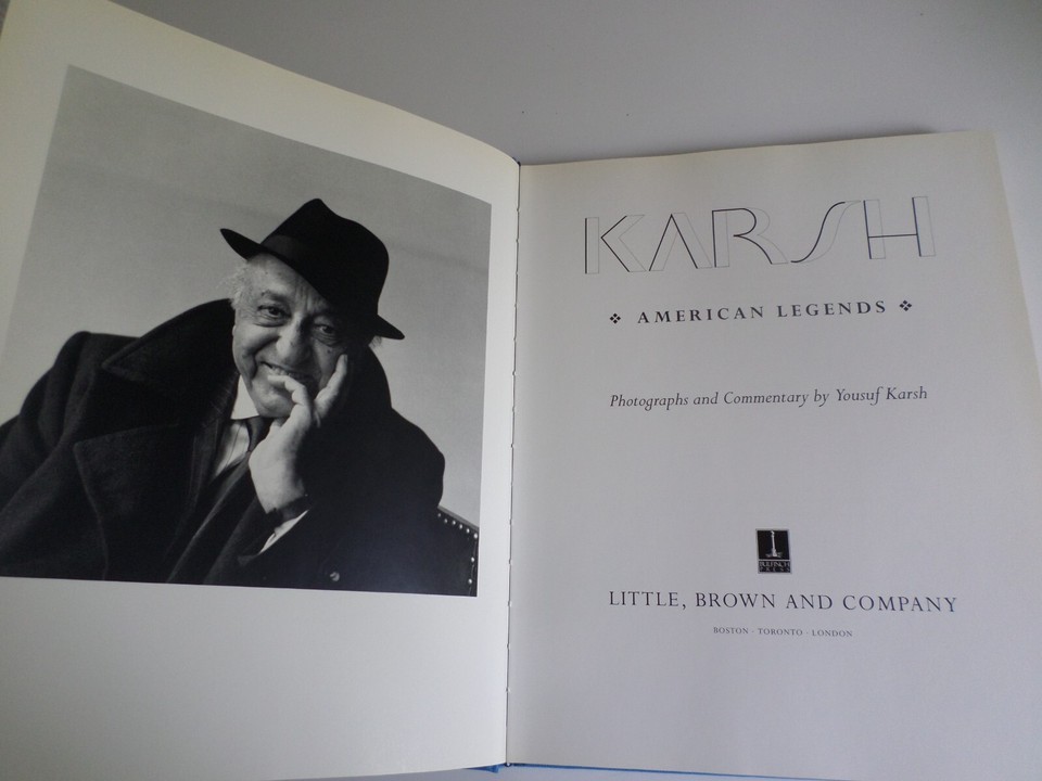 KARSH AMERICAN LEGENDS Yousuf Karsh 1st First Edition 1992 HC/DJ Photos ...