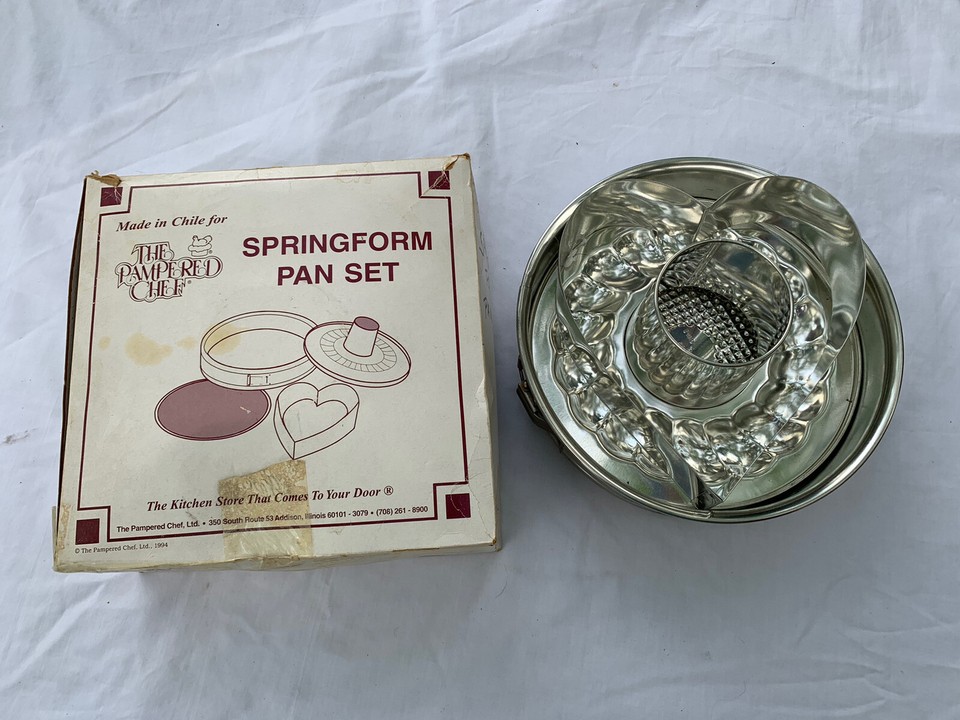 The Pampered Chef Springform Pan Set 1994 in Original Box | eBay