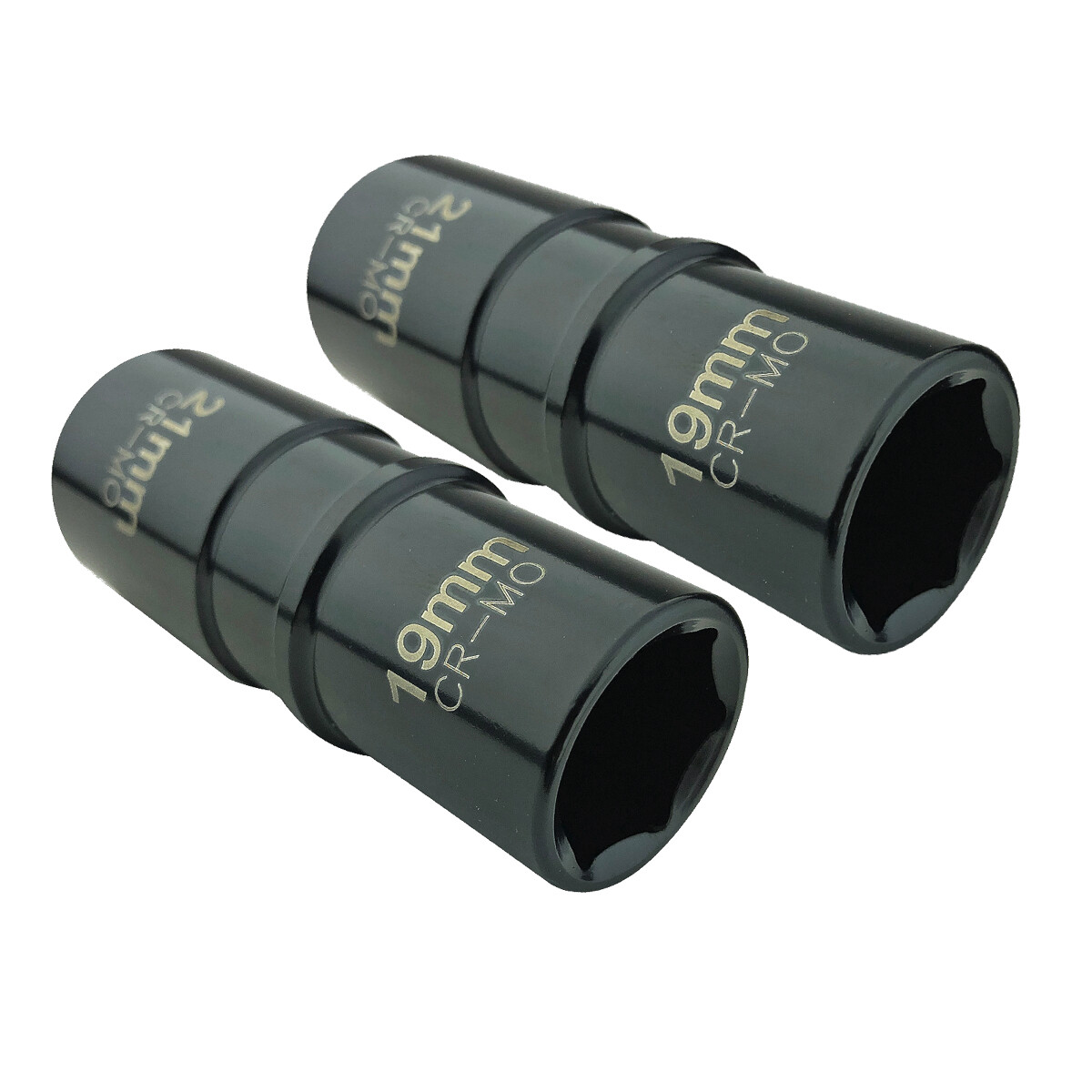 Two REMA Heavy Duty CR-MO Metric 19mm x 21mm Impact Flip Sockets 1/2 ...