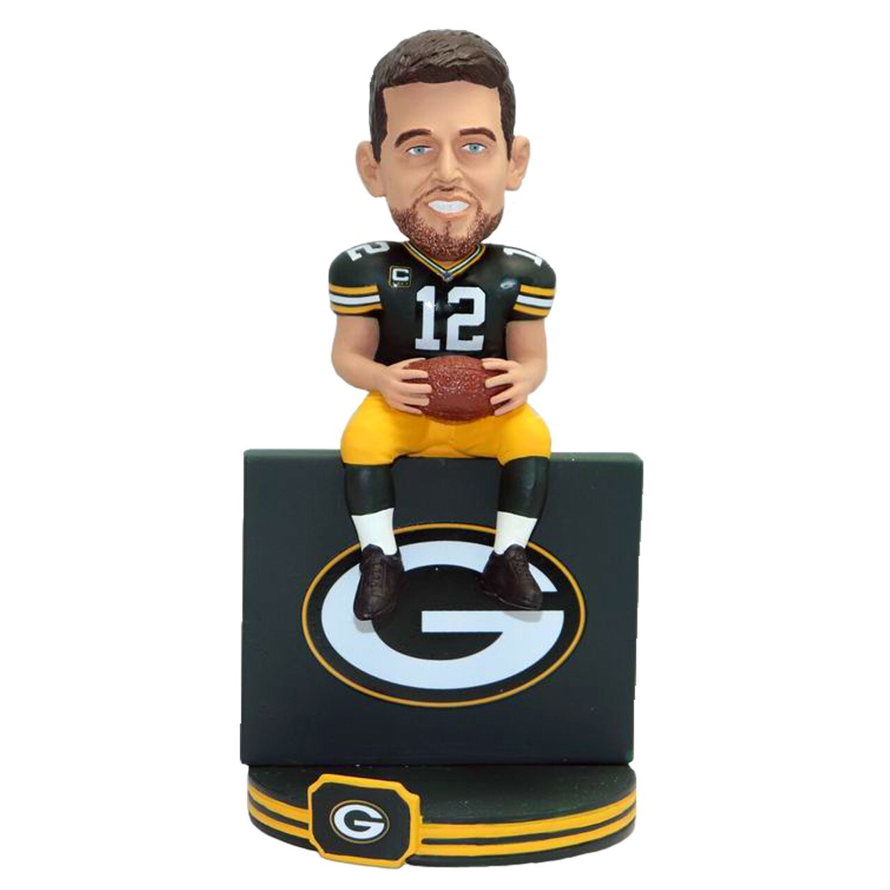 Aaron Rodgers (green Bay Packers) Lambeau Leap Wall Bobblehead for sale ...