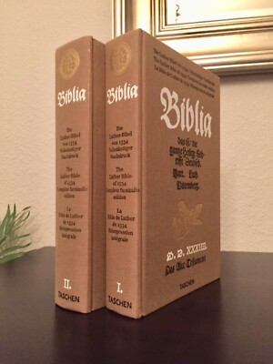 1534 Martin Luther Bible German Taschen like 1454 Gutenberg facsimile ...