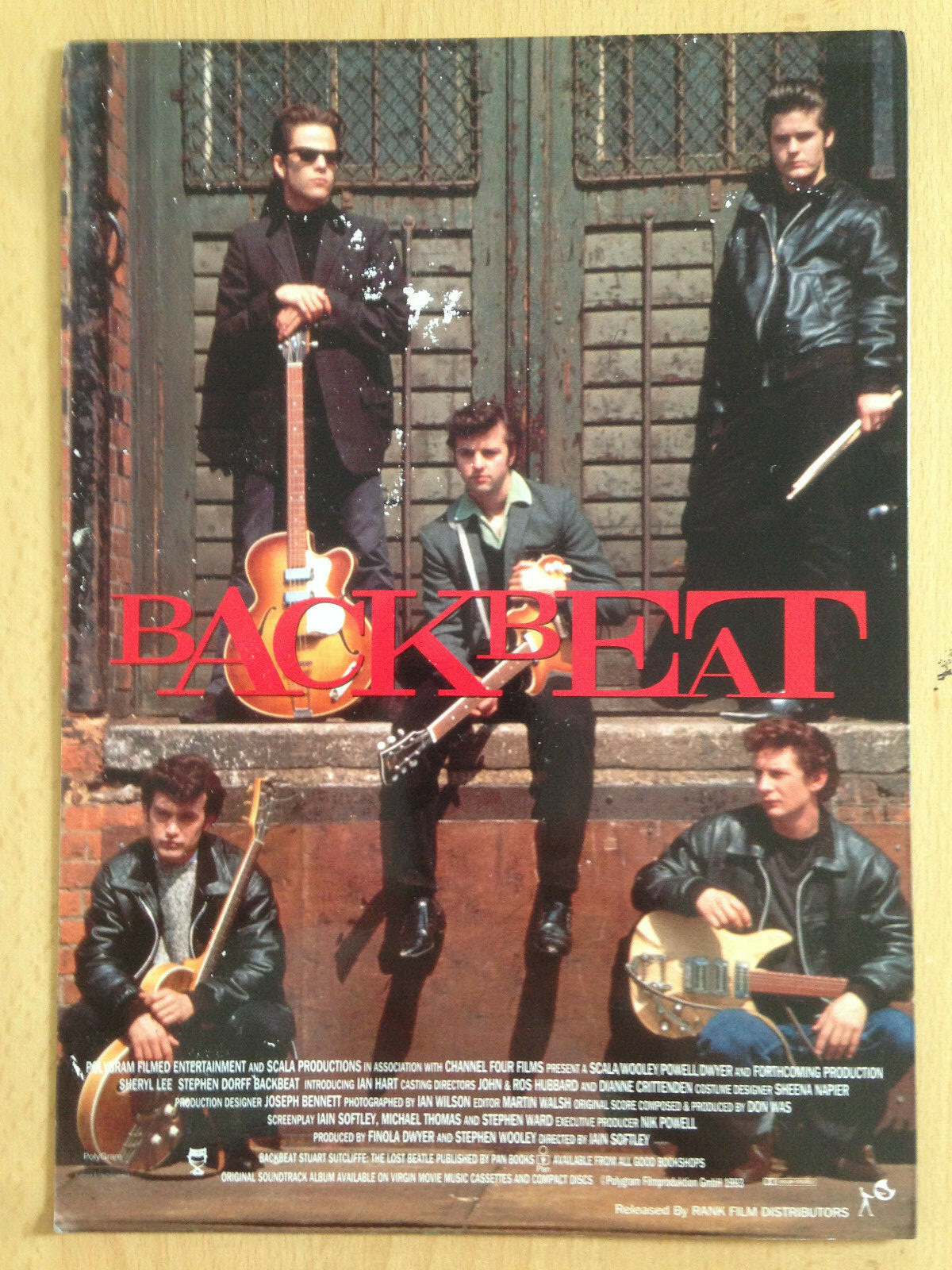 Press Booklet & Photos: BACKBEAT 1994 Stephen Dorff Sheryl Lee Ian Hart ...