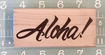 ALOHA! hello goodbye bye hawaii card invite mail greeting adios byebye ...