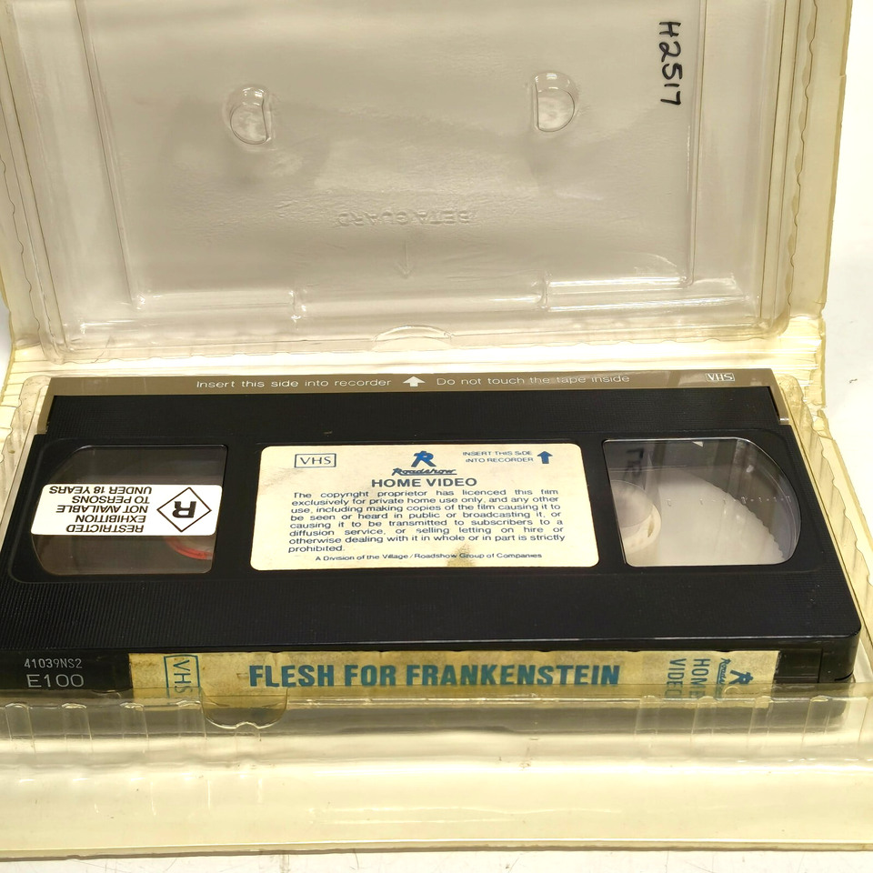 Flesh For Frankenstein - Roadshow - Big Box Clamshell - VHS Tape | eBay