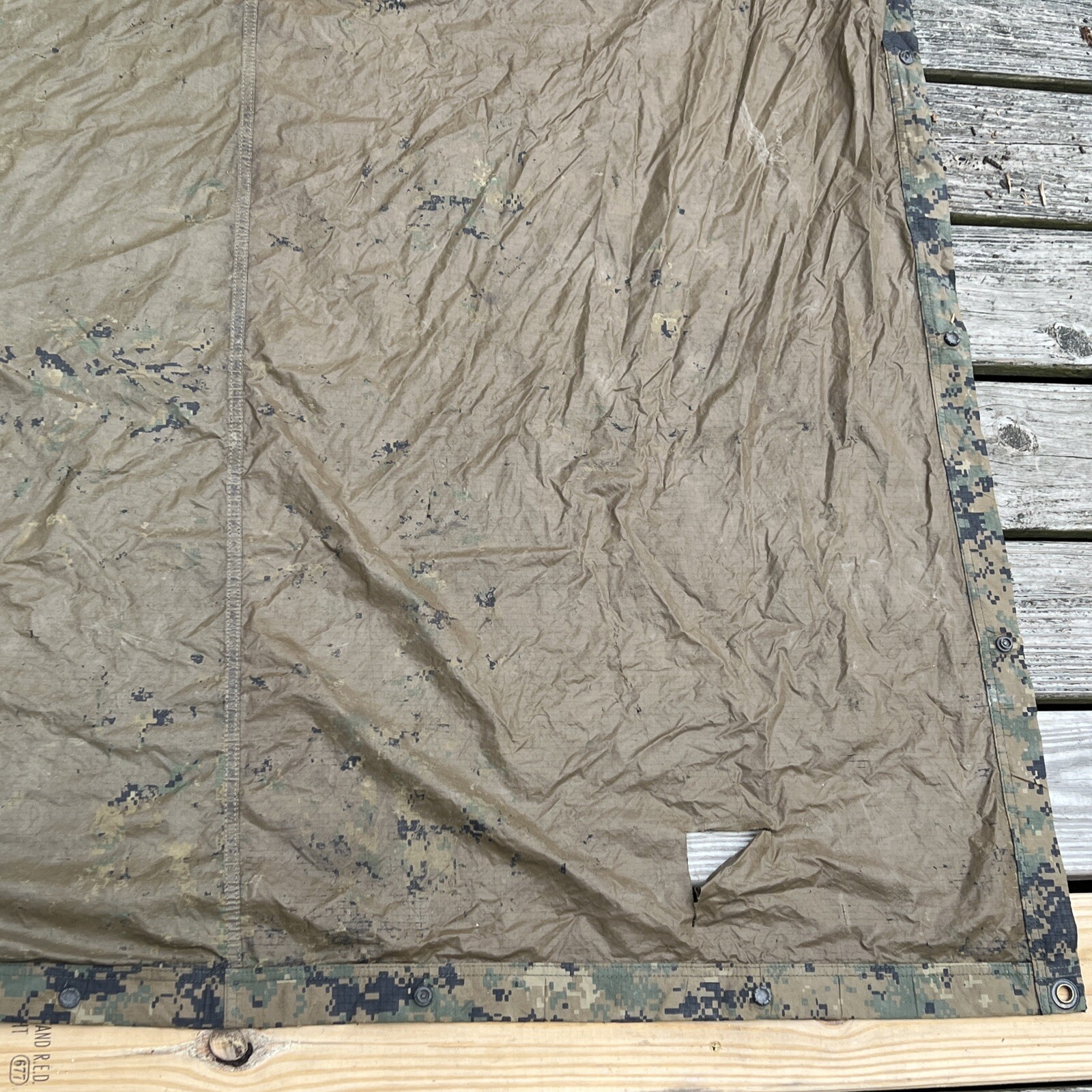 USGI Military REVERSIBLE FIELD TARP *** Tarpaulin MARPAT/80x80 ...