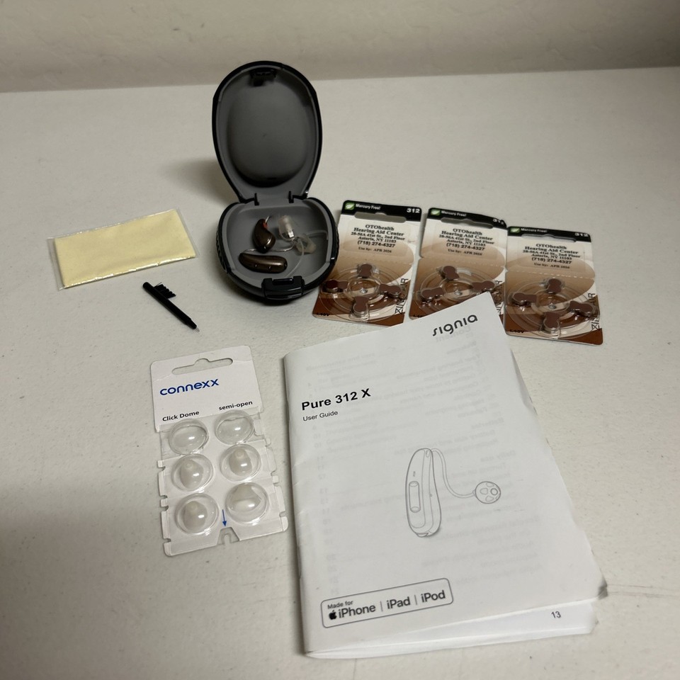 Signia Pure 312 X RIC hearing aids Wireless/Bluetooth Please read ...