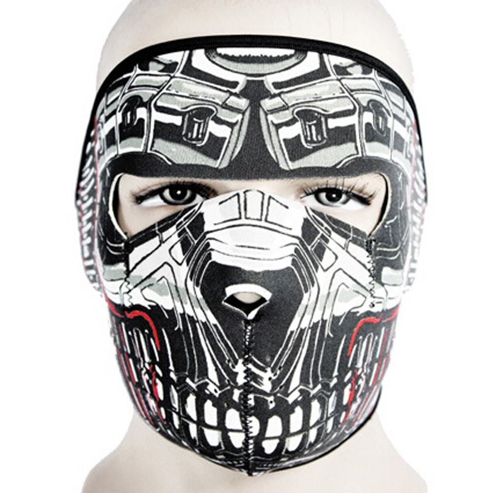 Half Face Mask Skull/Ghost Design Breathable Face Mask for Halloween ...