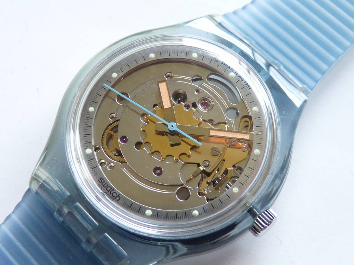 1991 Original Automatic Swatch Bluematic Blue Matic P… - Gem