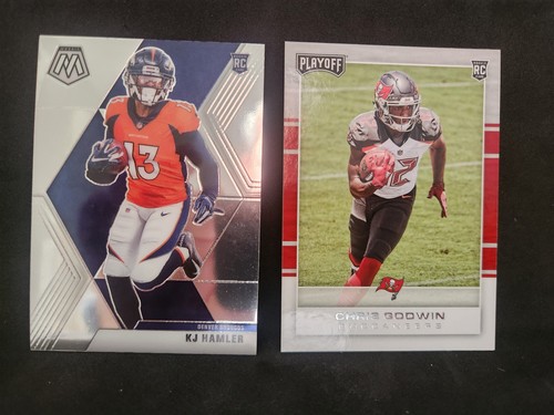 2020 Panini Mosaic -KJ Hamler (RC) 2017 Panini Playoff Chris Godwin (RC ...