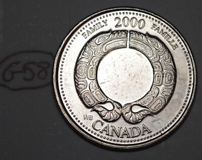 Canada 2000 August Family 25 cents Circulated Quarter Lot# G58 | eBay