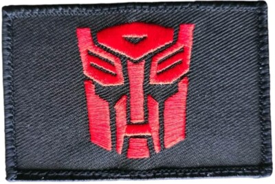 TRANSFORMER OPTIMUS PRIME MOVIE AUTOBOT BLACK RED UNIFORM HOOK MORALE ...