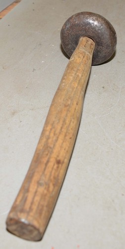 Rare antique Macadam knapping hammer Plumb anchor logo 1 1/4 lb head ...