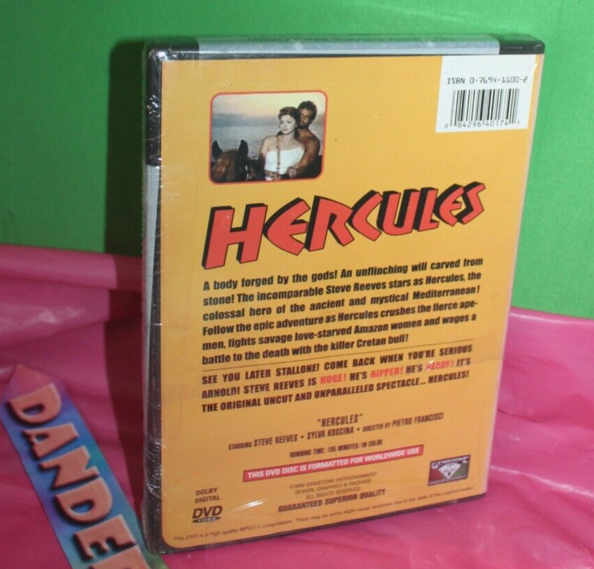 Joseph E Levine Hercules Cult Classic Steve Reeves Sealed DVD Movie | eBay