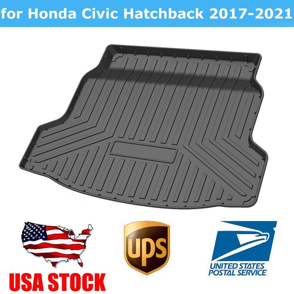 Trunk Mats Cargo Liners fit for 2017-2021 Honda Civic Hatchback TPO ...