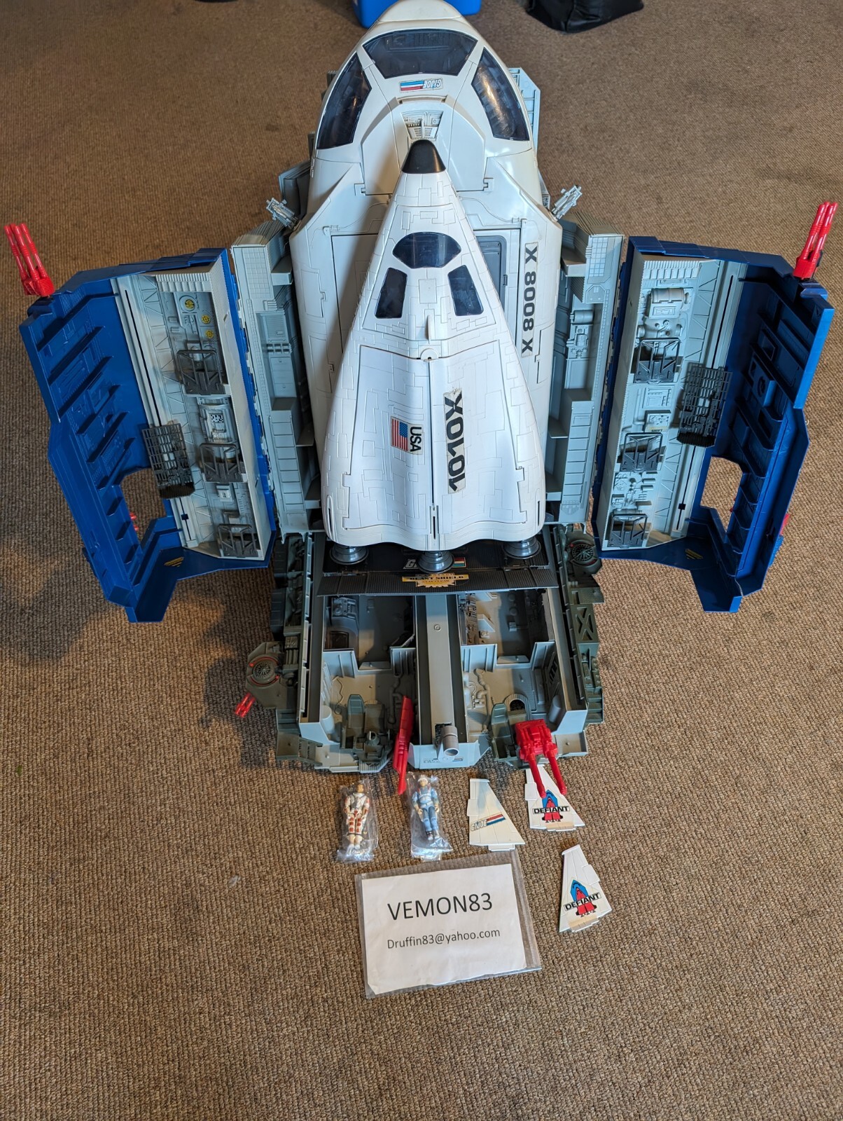 GI JOE DEFIANT SPACE LAUNCH COMPLEX 99.5% complete CRUSADER Space ...