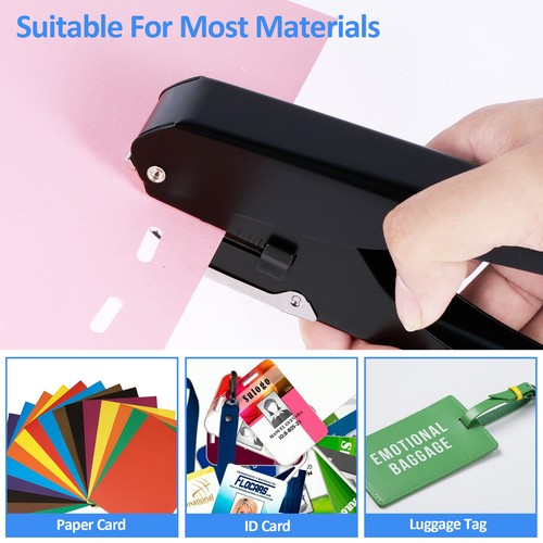 Slot Hole Punch Oval Hole Punch Metal ID Card Hand Puncher Handheld ...