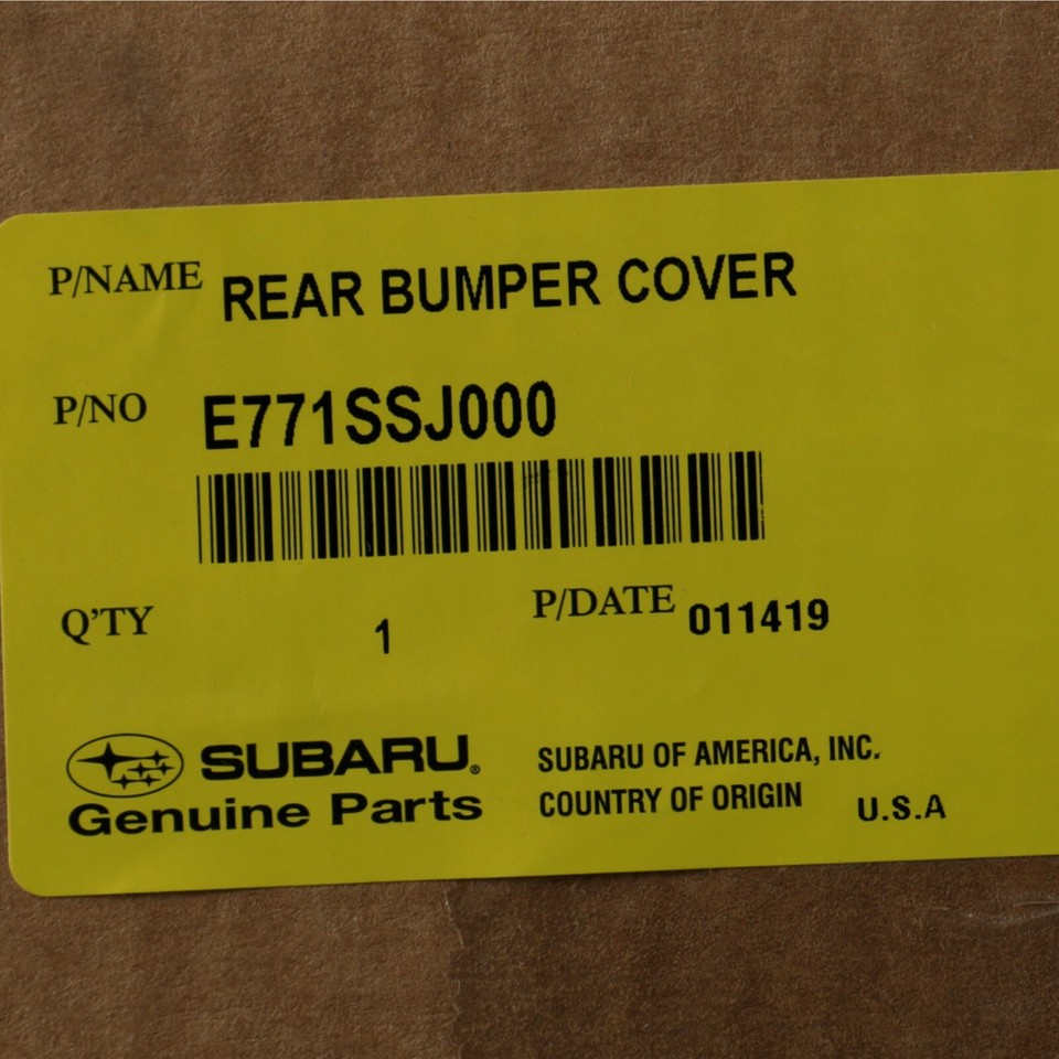 NEW 19-24 Subaru Forester Rear Bumper Protector Guard Cover E771SSJ000 ...