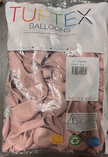 TUFTEX 11" CAMEO LATEX BALLOONS (100 PACK) 11 Inch | eBay